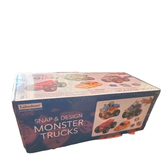 Lakeshore | Toys | Lakeshore Creative Monster Truck Set Create Snapon ...